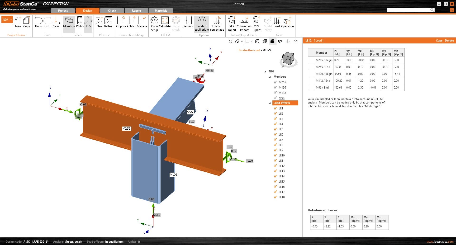 RISA-3D import into IDEA StatiCa | IDEA StatiCa